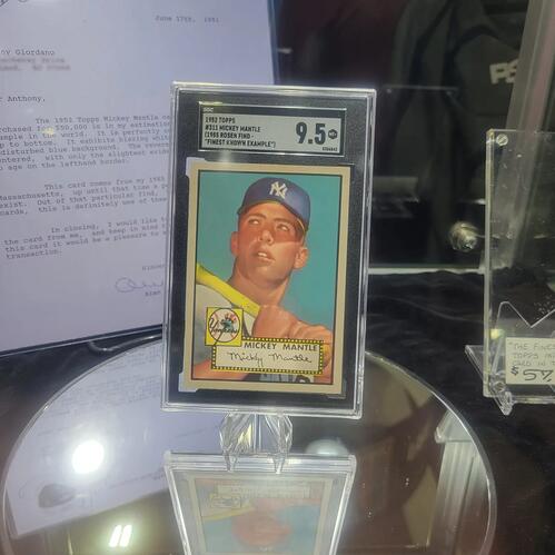 1952 Topps Mickey Mantle Rookie Card Shatters Price Record at 12.6 Million